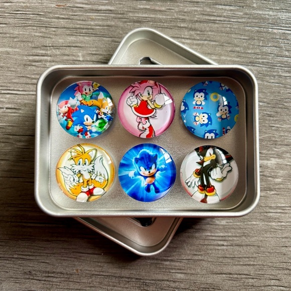 Office | Handmade Sonic The Hedgehog Themed Magnets Set | Poshmark